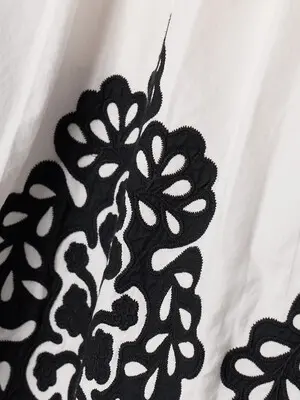 Sea Laila Appliquéd Cotton Top