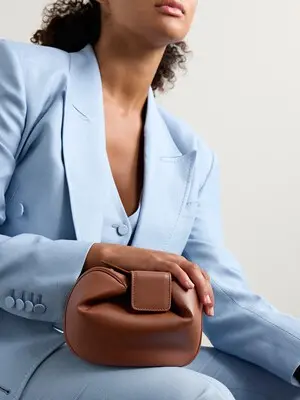 Gabriela Hearst Soft Demi Clutch - Brown
