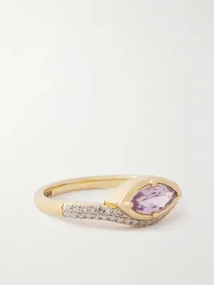 Stone And Strand Gold Rings