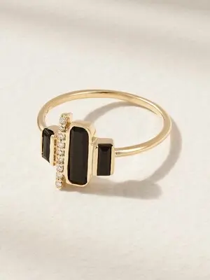 MELISSA JOY MANNING Cityscape 14-karat Recycled Spinel And Diamond Ring - Gold