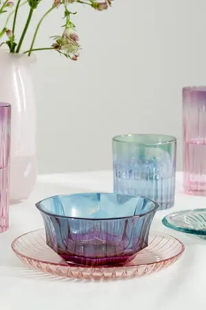 Luisa Beccaria Crystal Dégradé Glass Dessert Bowl