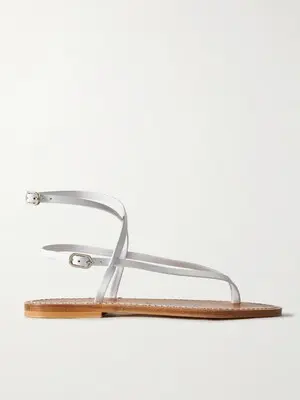 K.JACQUES Abako Leather Sandals - White