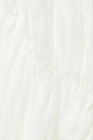 RASARIO Ruffled Silk-chiffon Jacket