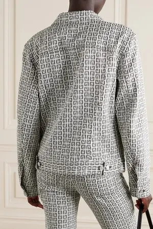 Givenchy Jacquard '4g' Monogram Trucker Jacket