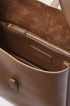 Saint Laurent Le 5 À 7 Supple Small Leather Shoulder Bag - Brown