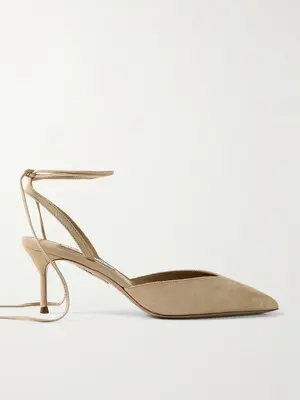 AQUAZZURA Beyond 65 Suede Pumps