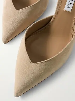 AQUAZZURA Beyond 65 Suede Pumps