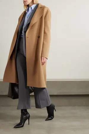 Stella McCartney Iconic Double-breasted Wool Coat - Brown