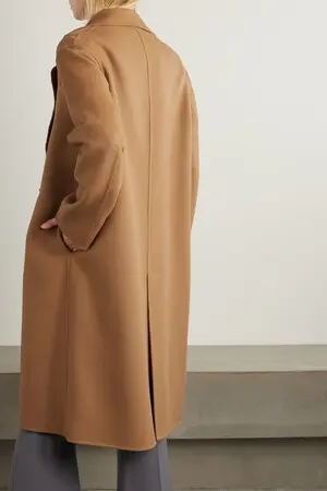 Stella McCartney Iconic Double-breasted Wool Coat - Brown
