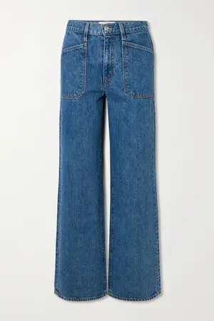 SLVRLAKE Grace Organic High-rise Wide-leg Jeans