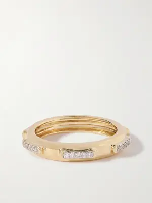 STONE AND STRAND 14-karat Diamond Band Ring