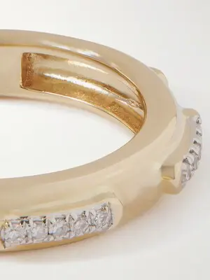 STONE AND STRAND 14-karat Diamond Band Ring