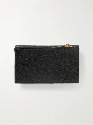 Saint Laurent Monogramme Quilted Textured-leather Wallet - Black