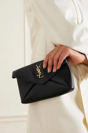 Saint Laurent Cassandre Small Clutch - Black