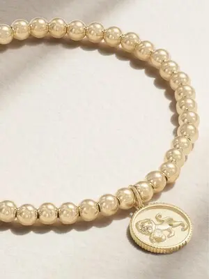 SYDNEY EVAN Leo 14-karat Diamond Bracelet