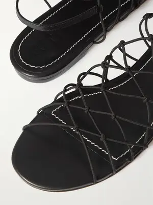 Staud Gio Knotted Elastic Sandals