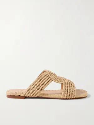 CastaÑer Prado Raffia Slides