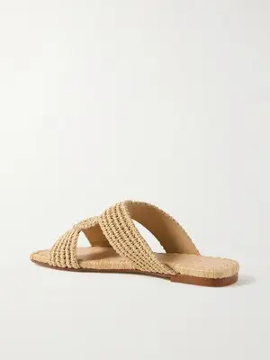 CastaÑer Prado Raffia Slides
