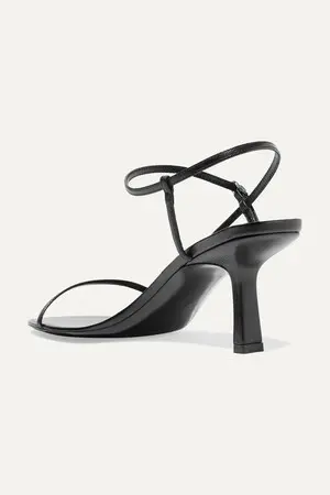 THE ROW Bare Leather Sandals - Black