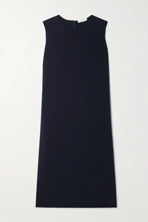 THE ROW Mirna Crepe Midi Dress - Blue