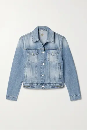 Stella McCartney Net Sustain Iconic Chain-embellished Denim Jacket