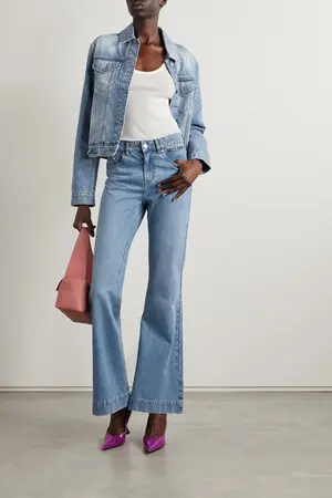 Stella McCartney Net Sustain Iconic Chain-embellished Denim Jacket