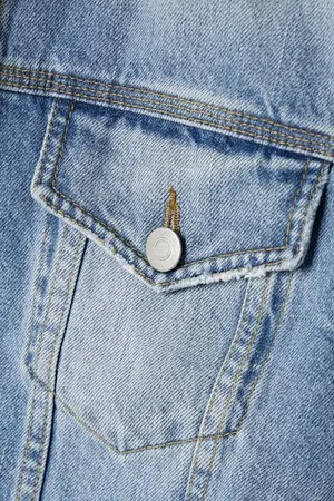 Stella McCartney Net Sustain Iconic Chain-embellished Denim Jacket