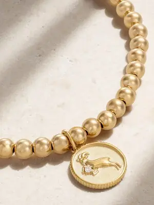SYDNEY EVAN 14 Karat Diamond Capricorn Bracelet