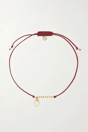 SYDNEY EVAN Hamsa Hand Diamond Bracelet - Gold