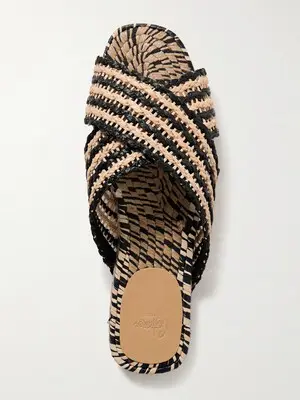 CastaÑer Pat Raffia Slides