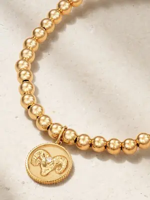 SYDNEY EVAN 14kt Diamond Zodiac Bracelet