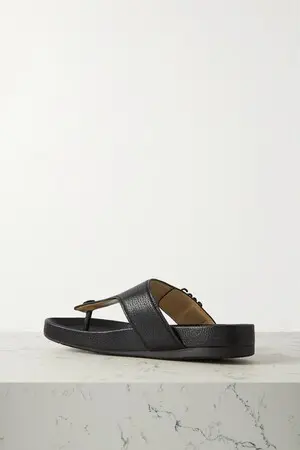 Loewe Ease Embellished Textured-leather Sandals
