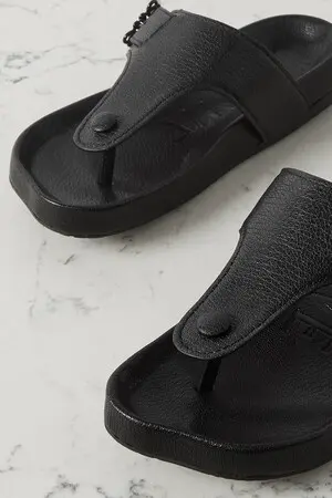 Loewe Ease Embellished Textured-leather Sandals