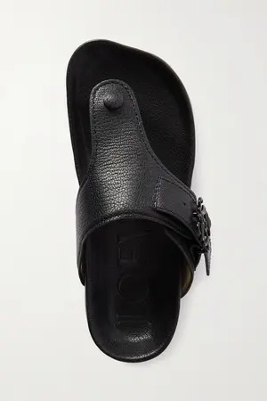 Loewe Ease Embellished Textured-leather Sandals