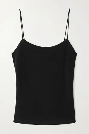 THE ROW Biggins Satin Cami - Black