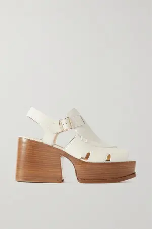 Gabriela Hearst Laric Leather Platform Sandals