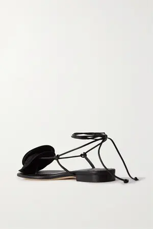 Magda Butrym Satin And Leather Sandals