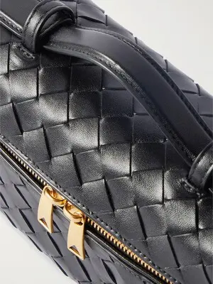 Bottega Veneta Bang Bang Intrecciato Leather Tote - Black