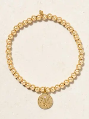 SYDNEY EVAN Libra 14-karat Diamond Bracelet - Gold