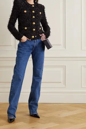 Balmain Metallic Bouclé-tweed Jacket