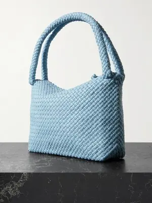 Bottega Veneta Veneta Pearl-embellished Intrecciato Leather Shoulder Bag