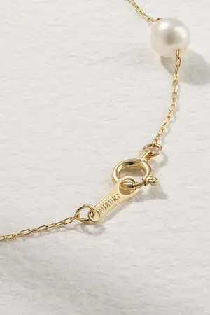 Mizuki 14-karat And Pearl Bracelet