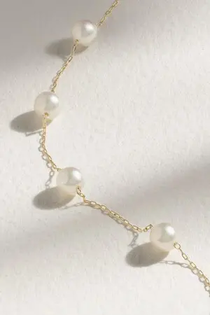Mizuki 14-karat And Pearl Bracelet