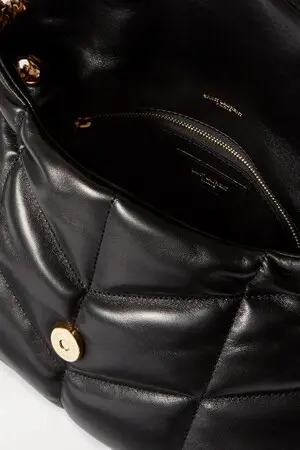 Saint Laurent Loulou Puffer Small Shoulder Bag - Black