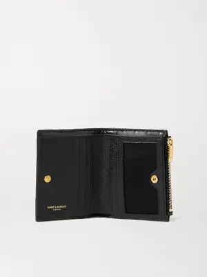 Saint Laurent Monogramme Quilted Textured-leather Wallet