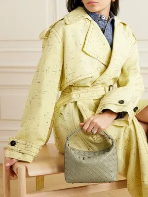 Bottega Veneta Wallace Mini Intrecciato Leather Shoulder Bag