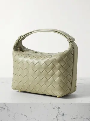 Bottega Veneta Wallace Mini Intrecciato Leather Shoulder Bag