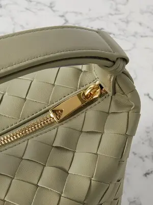 Bottega Veneta Wallace Mini Intrecciato Leather Shoulder Bag