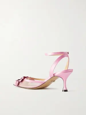 Mach & Mach Embellished Mesh Pumps