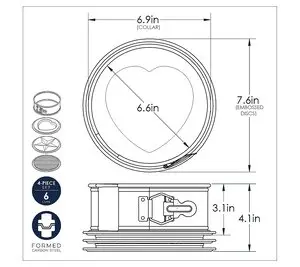 NORDICWARE 7' Decorative Springform Pan Set